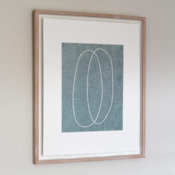 Abstract screenprint/ original art, yellow abstract, minimal hand ...