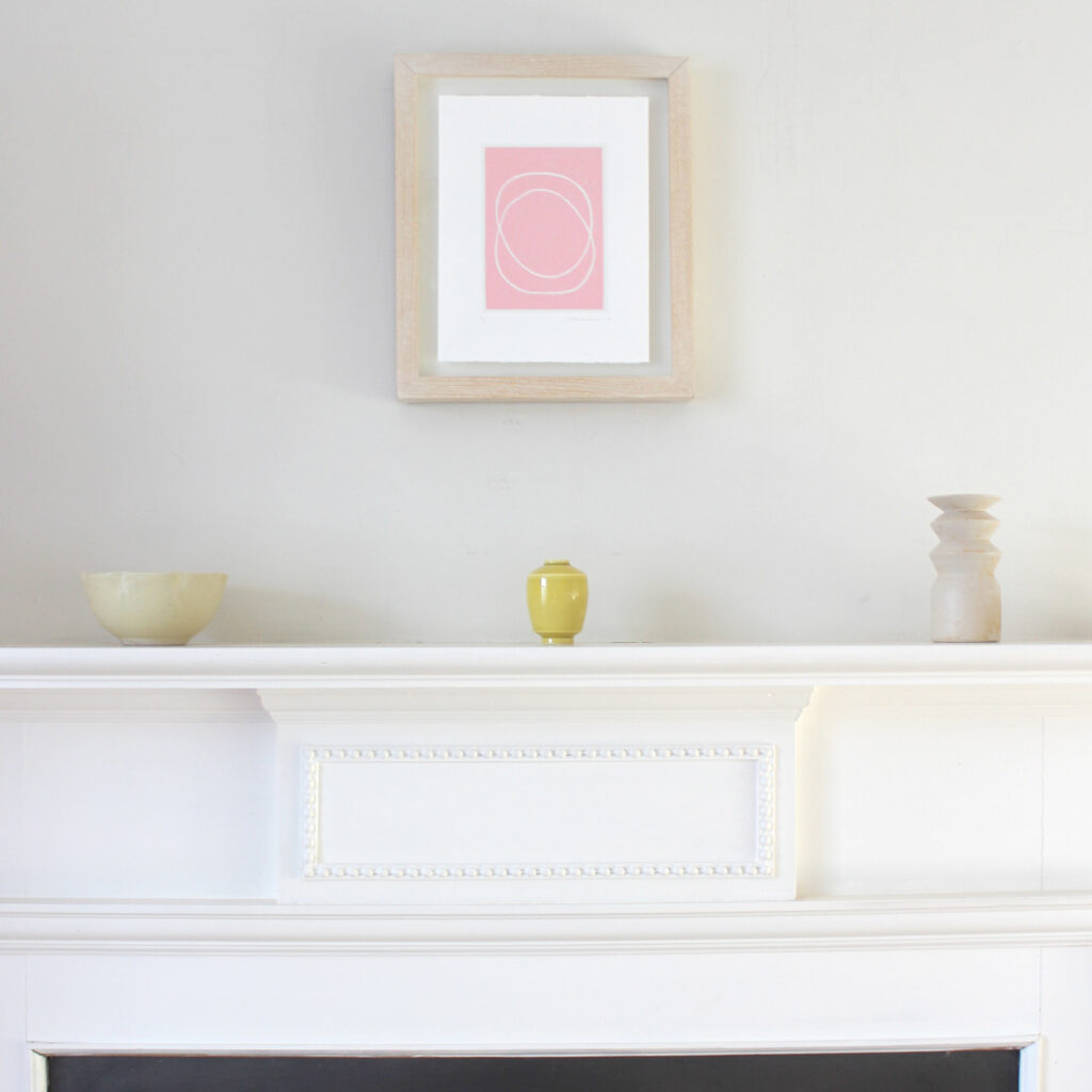 Abstract Scandi Print - Pink Abstract Print - Minimal Abstract Print ...