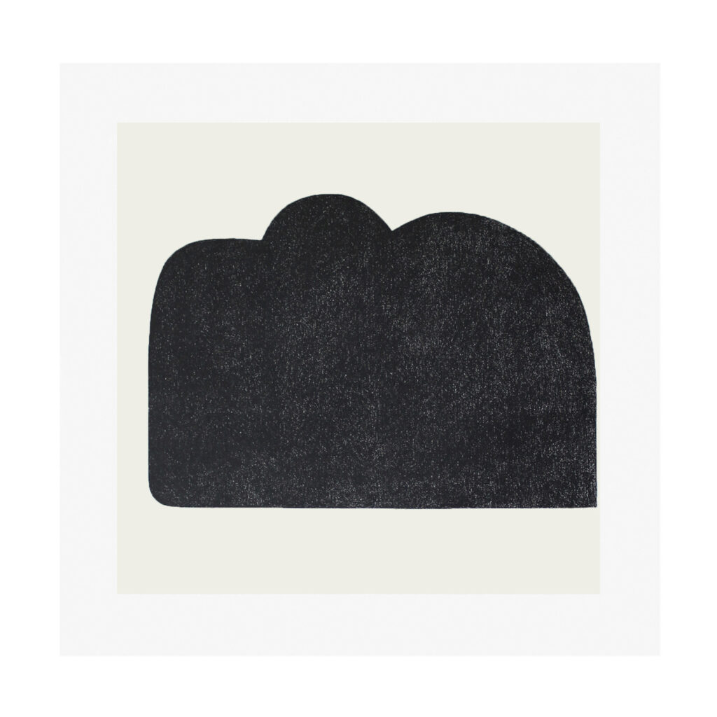 BIG Contemporary black abstract original screenprint. Colorblock ...