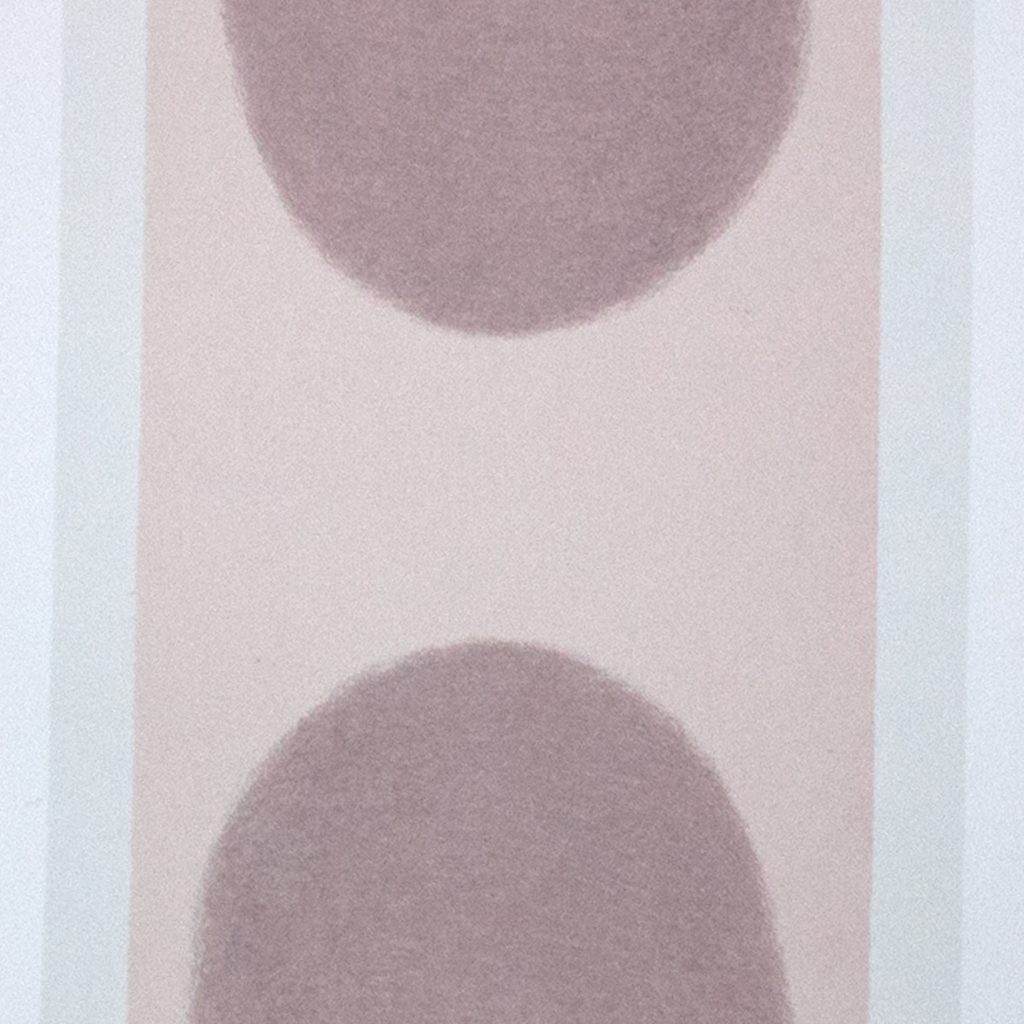 Abstract screenprint. yellow modern shapes art by Emma Lawrenson ...